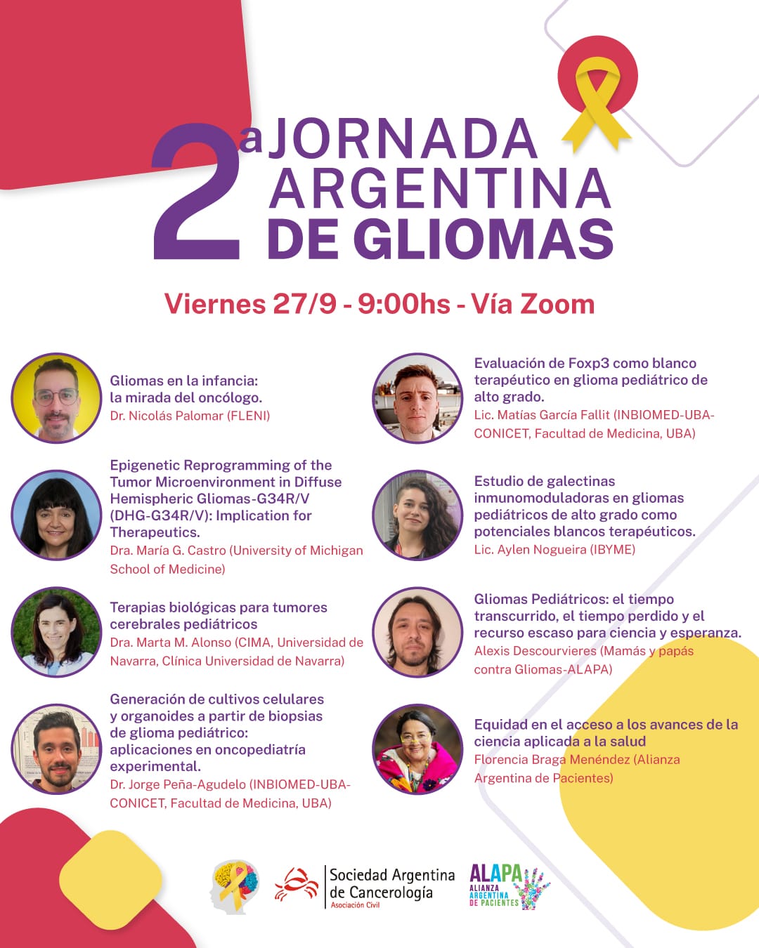2ª Jornada Argentina de Gliomas – Facultad de Farmacia y Bioquímica – UBA